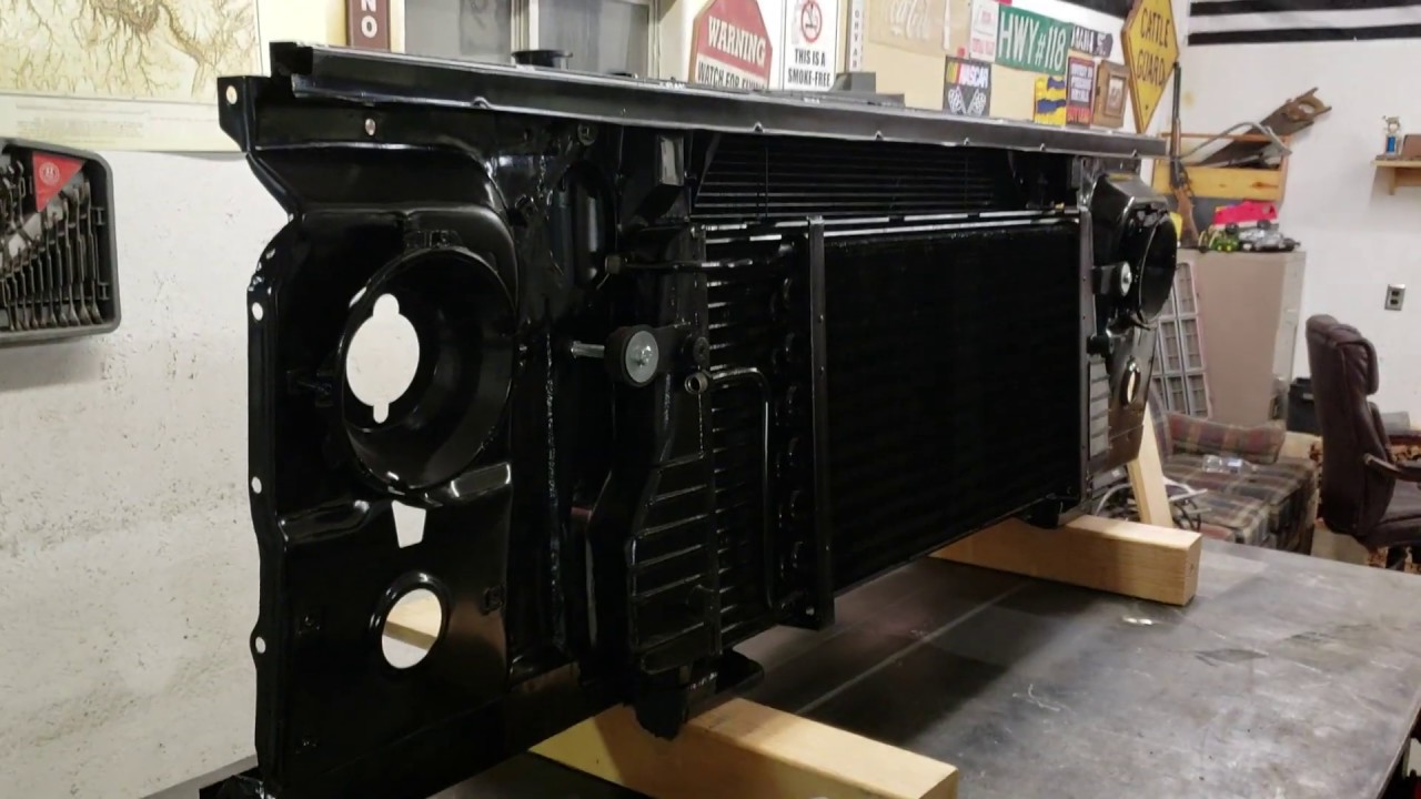 Chevy Cummins Swap Radiator Core Support - YouTube