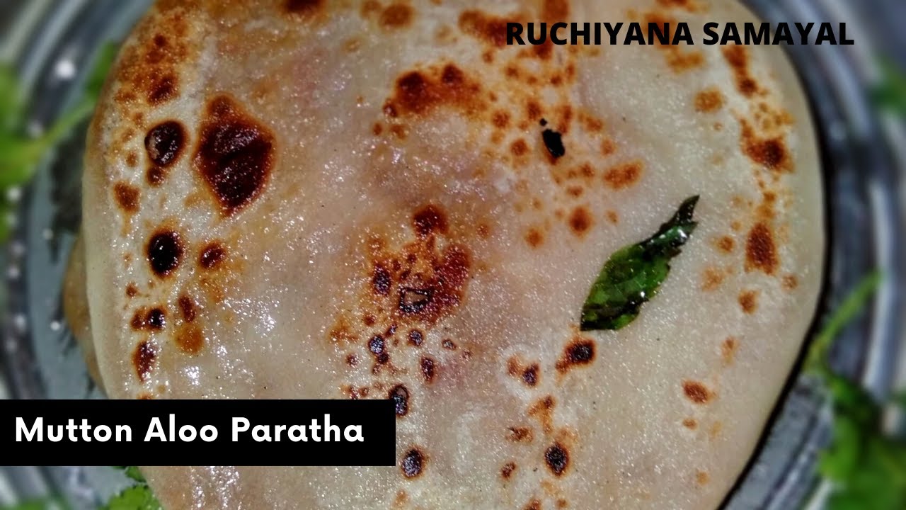 Mutton aloo paratha recipe/how to make mutton aloo paratha/keema ...
