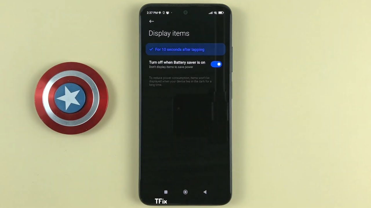 How to still display Always on display when battery saving mode is on ...