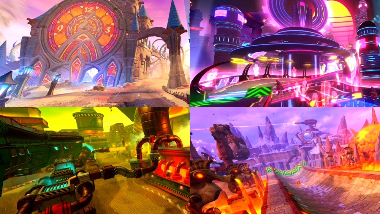 Crash Team Racing Nitro-Fueled ALL Crash Nitro Kart Tracks - YouTube