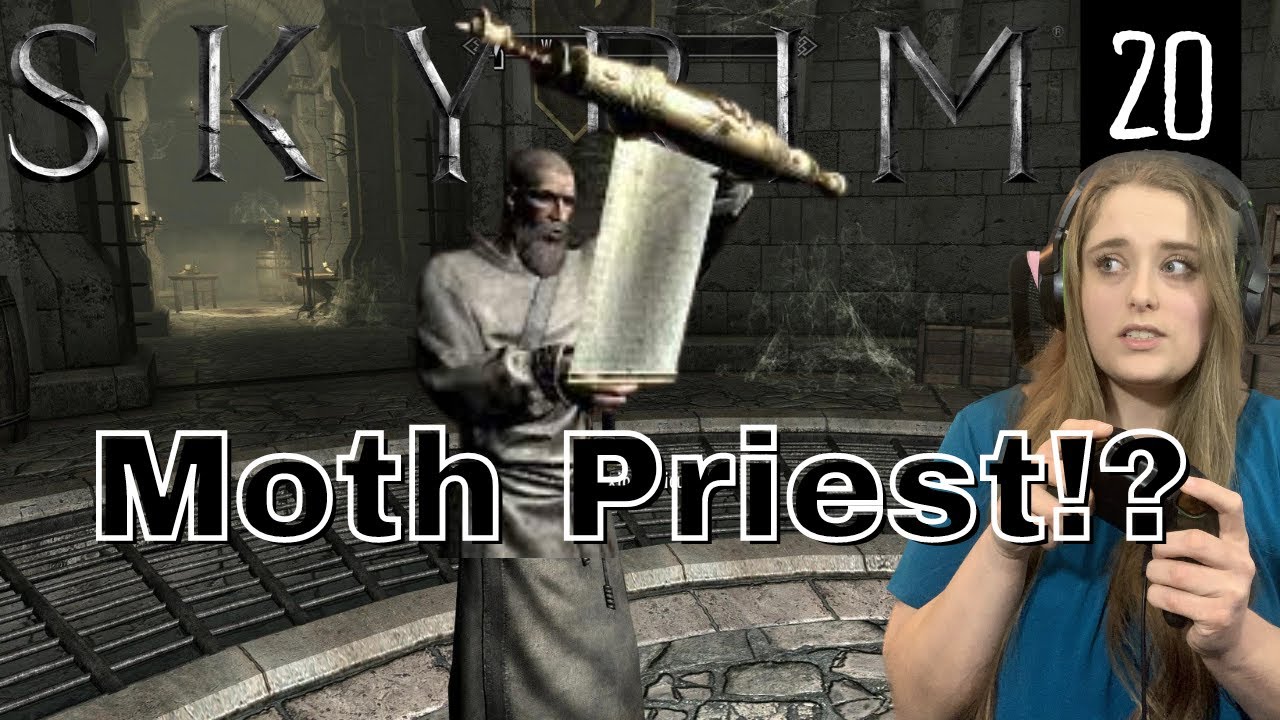 A MOTH PRIEST!? - My First Time Playing Skyrim! - YouTube
