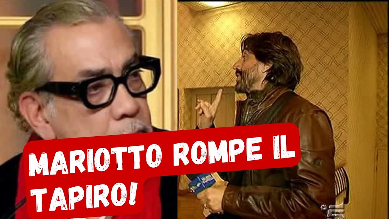 Guillermo Mariotto e il Tapiro d'Oro: Una Follia Incredibile! - YouTube