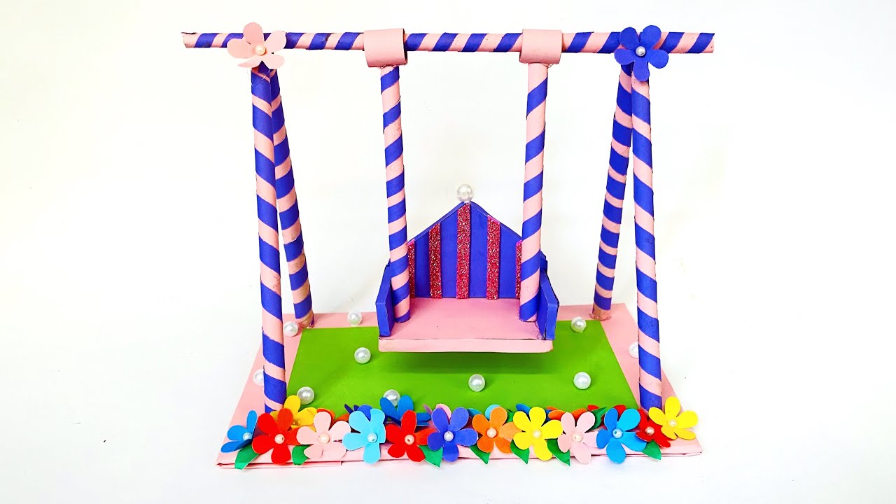 How to make a Paper Swing//DIY Swing//School Project - YouTube