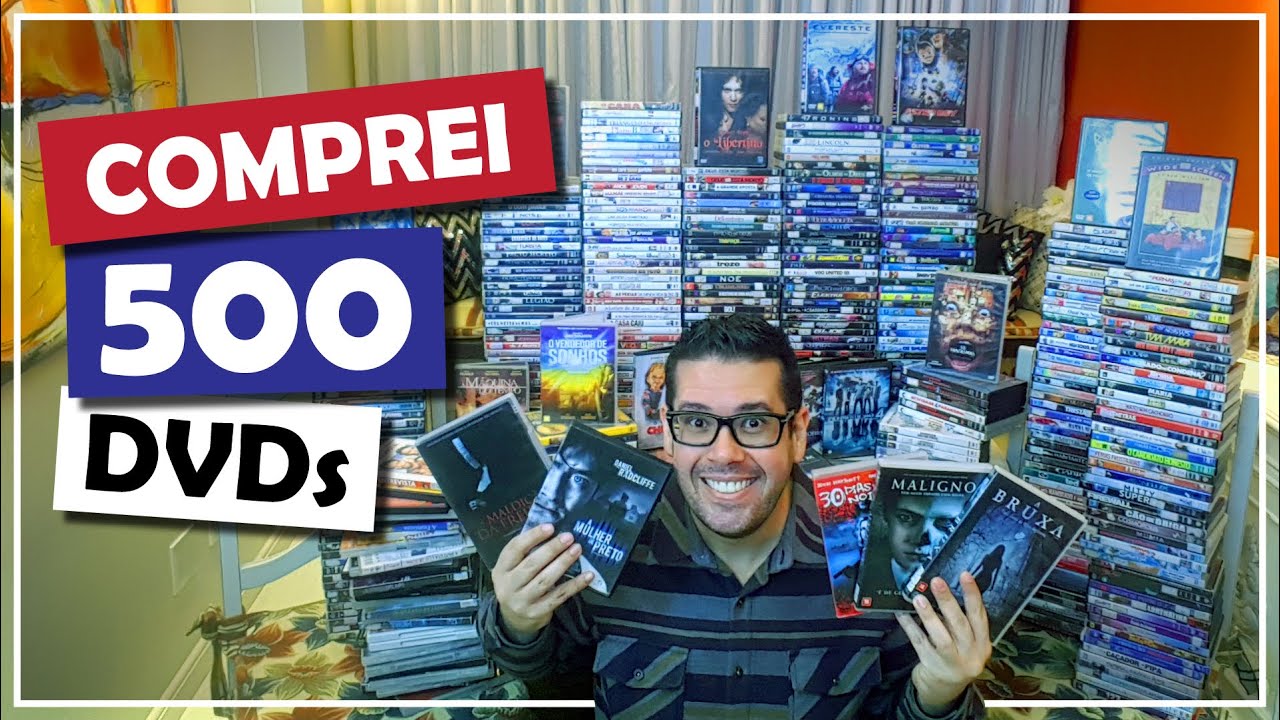 COMPREI UMA VIDEOLOCADORA em um Lote de 500 DVDs Originais do Keoma ...