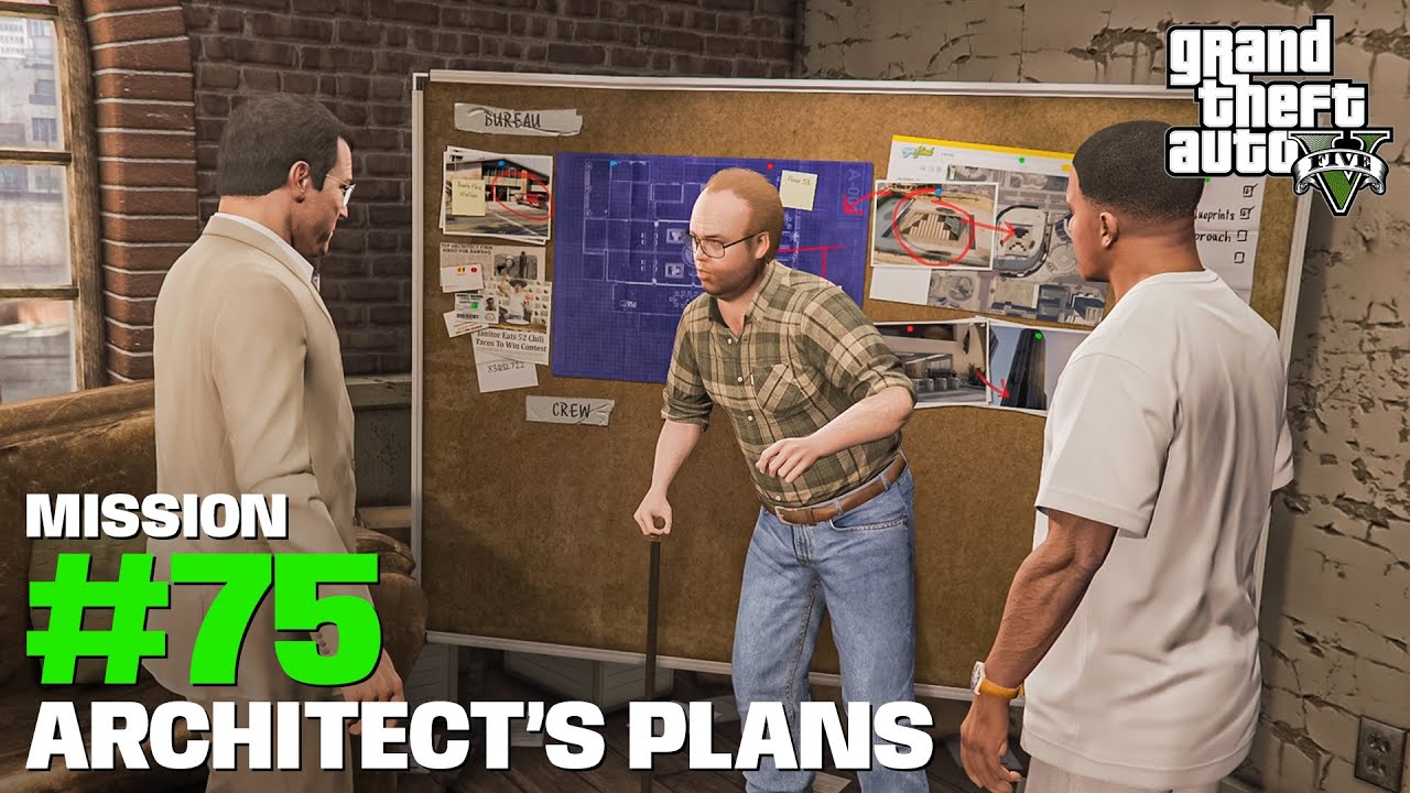 GTA 5 - Mission 75 🤫🤫 | Architect's Plan | Playing Gta 5 in 2024 ...