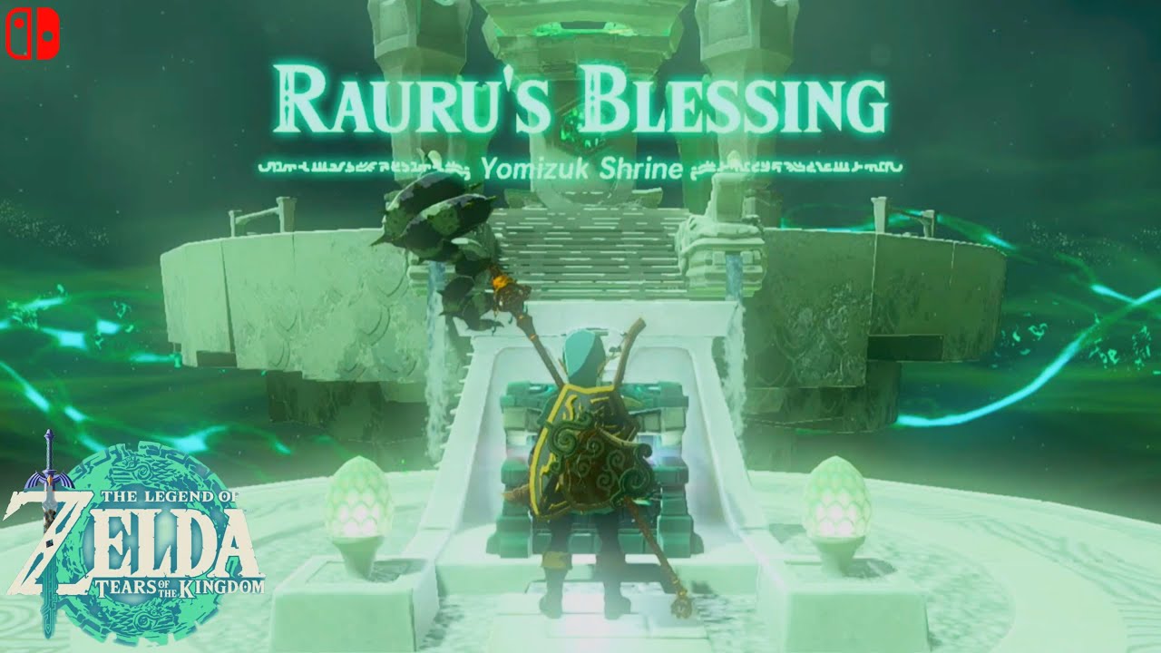 Legend of Zelda TOTK - Rauru's Blessing Yomizuk Shrine Lanayru great ...
