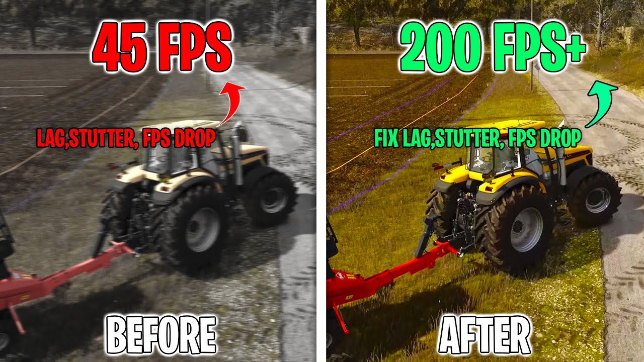 Farming Simulator 25 FPS BOOST & Fix Lag, Stutter, Fps Drop! - YouTube