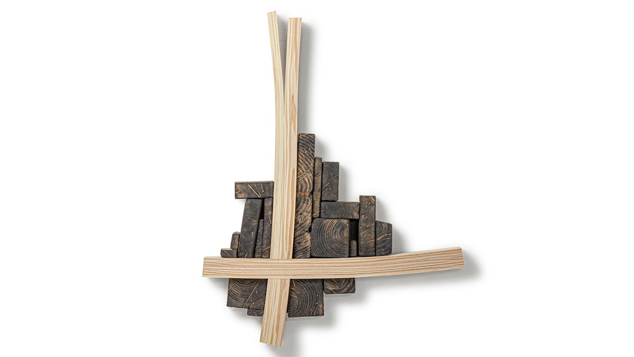 Odd Stack, (2020) a wall-hung sculpture by Doug Cannell - YouTube