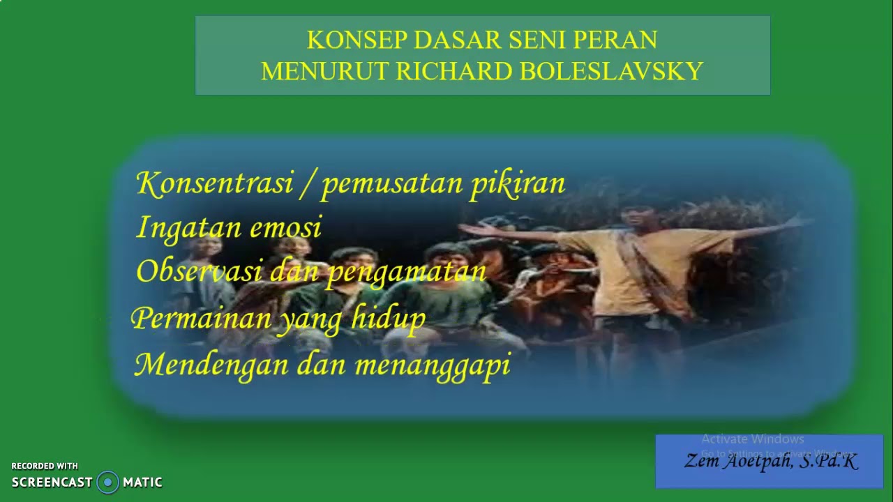 Konsep, Teknik, dan Prosedur Seni Peran. - YouTube