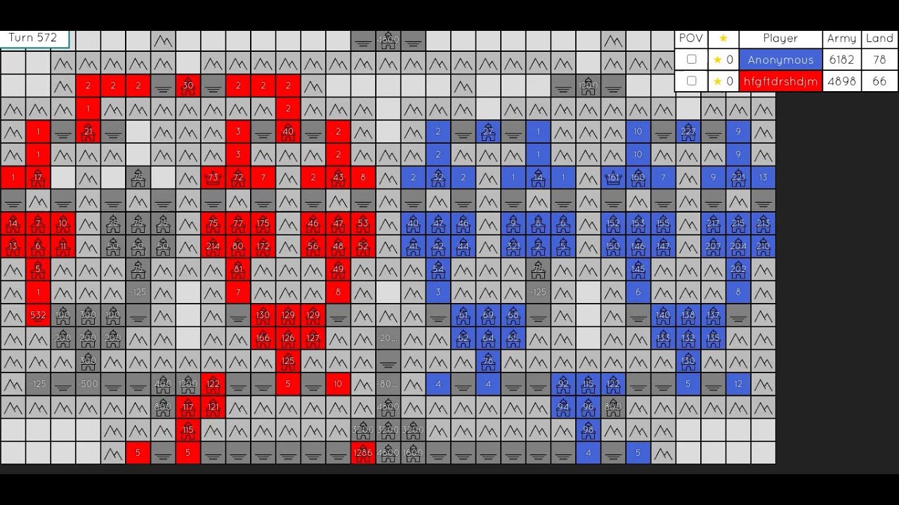 Generals.io - anti rush map - YouTube