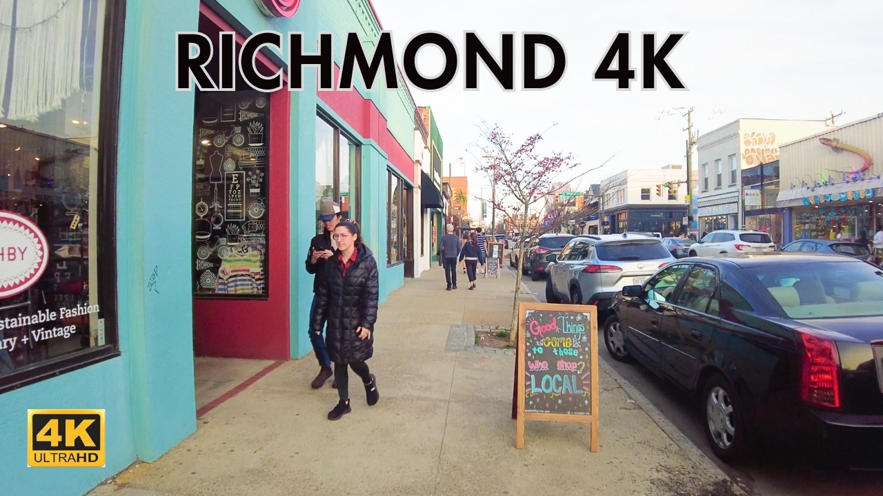 Richmond Virginia Museum District to Carytown 4k Walking Tour - YouTube