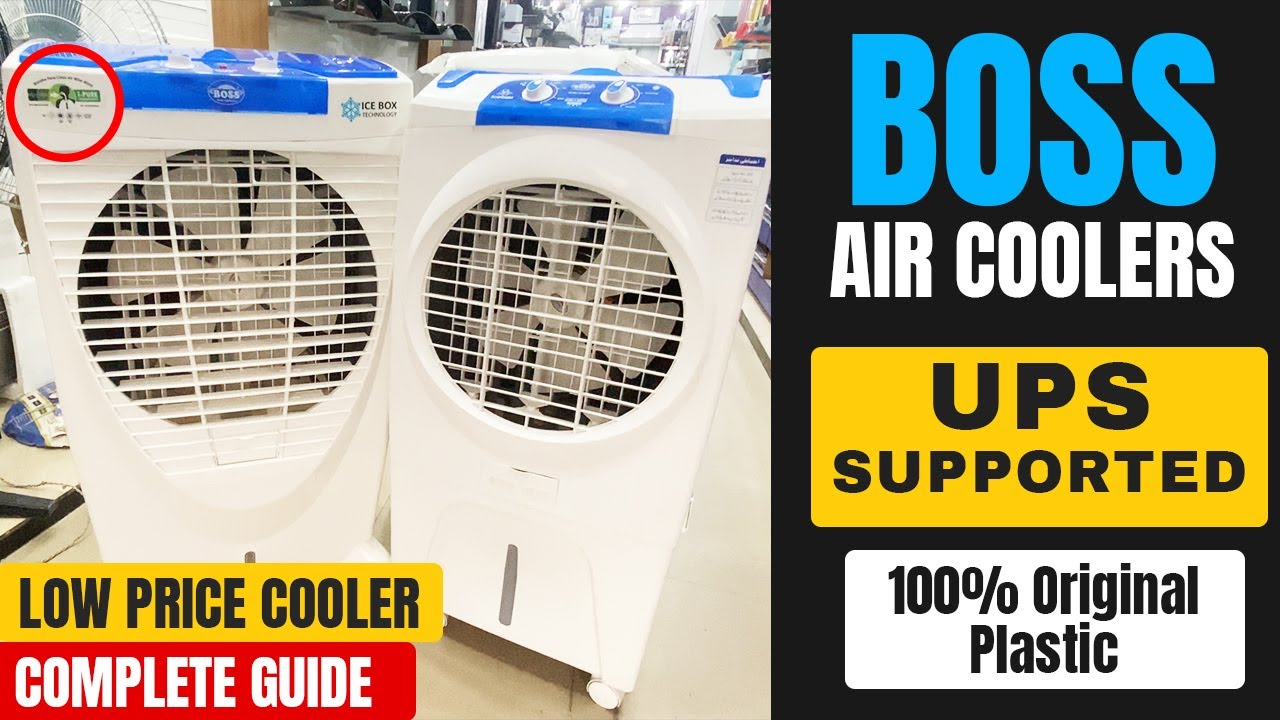 Boss Low Price Air Cooler | UPS Supported Air Coolers | Ice Box - YouTube