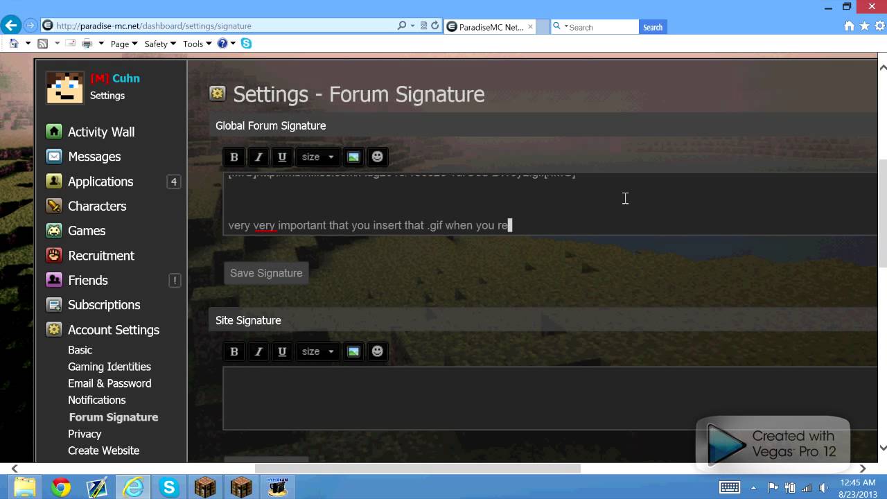 how to enable a banner on enjin forums - YouTube