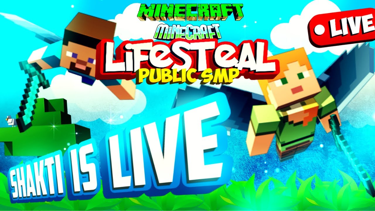 Minecraft Live JAVA+PE Lifesteal SMP with Specila Gem Power | Minecraft ...