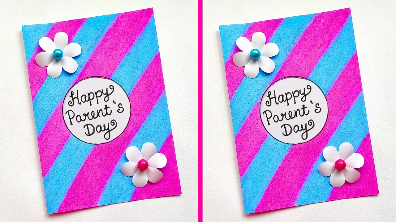 Parent's day greeting card ideas | Easy and Beautiful Parents Day card ...
