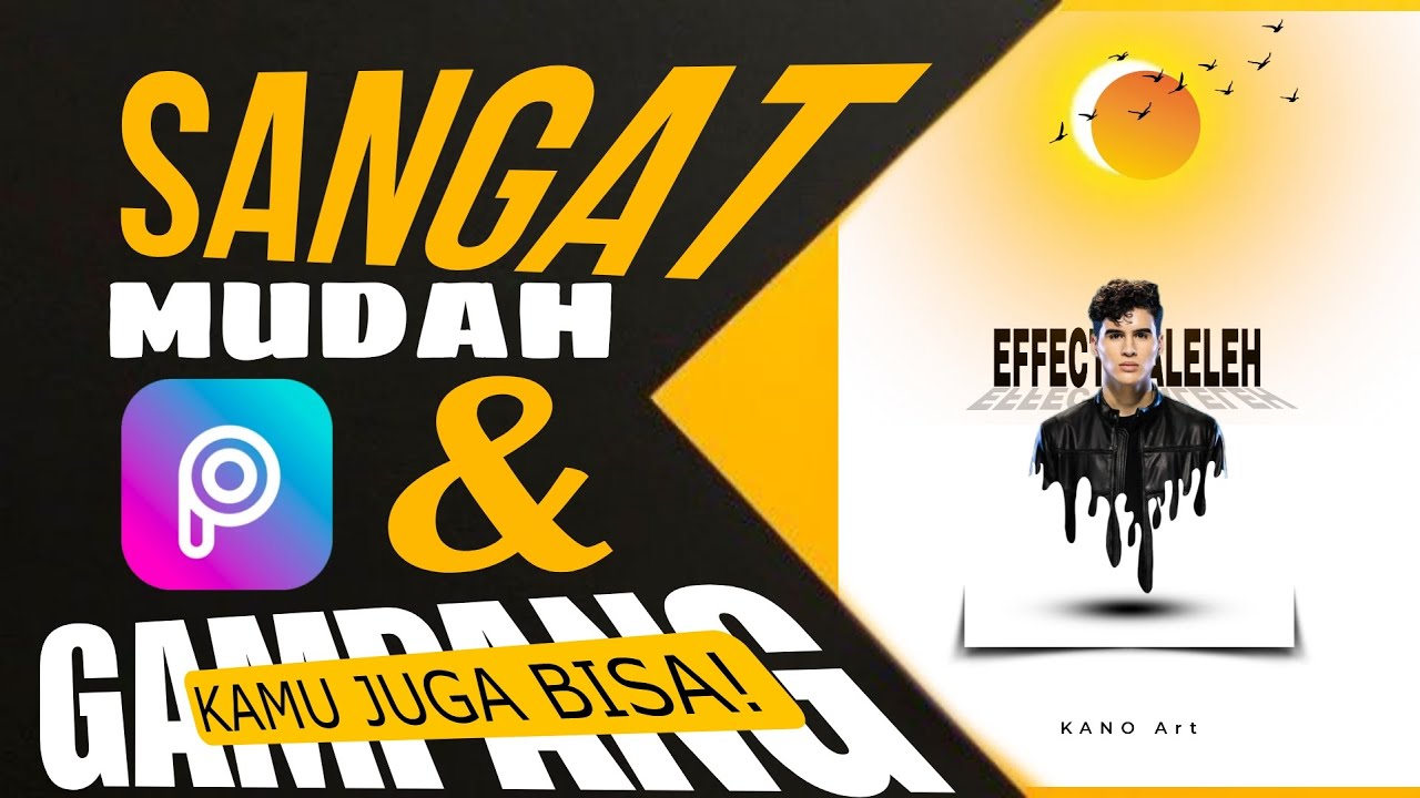 Cara membuat effect maleleh | effect Dripping | Tutorial Picsart - YouTube