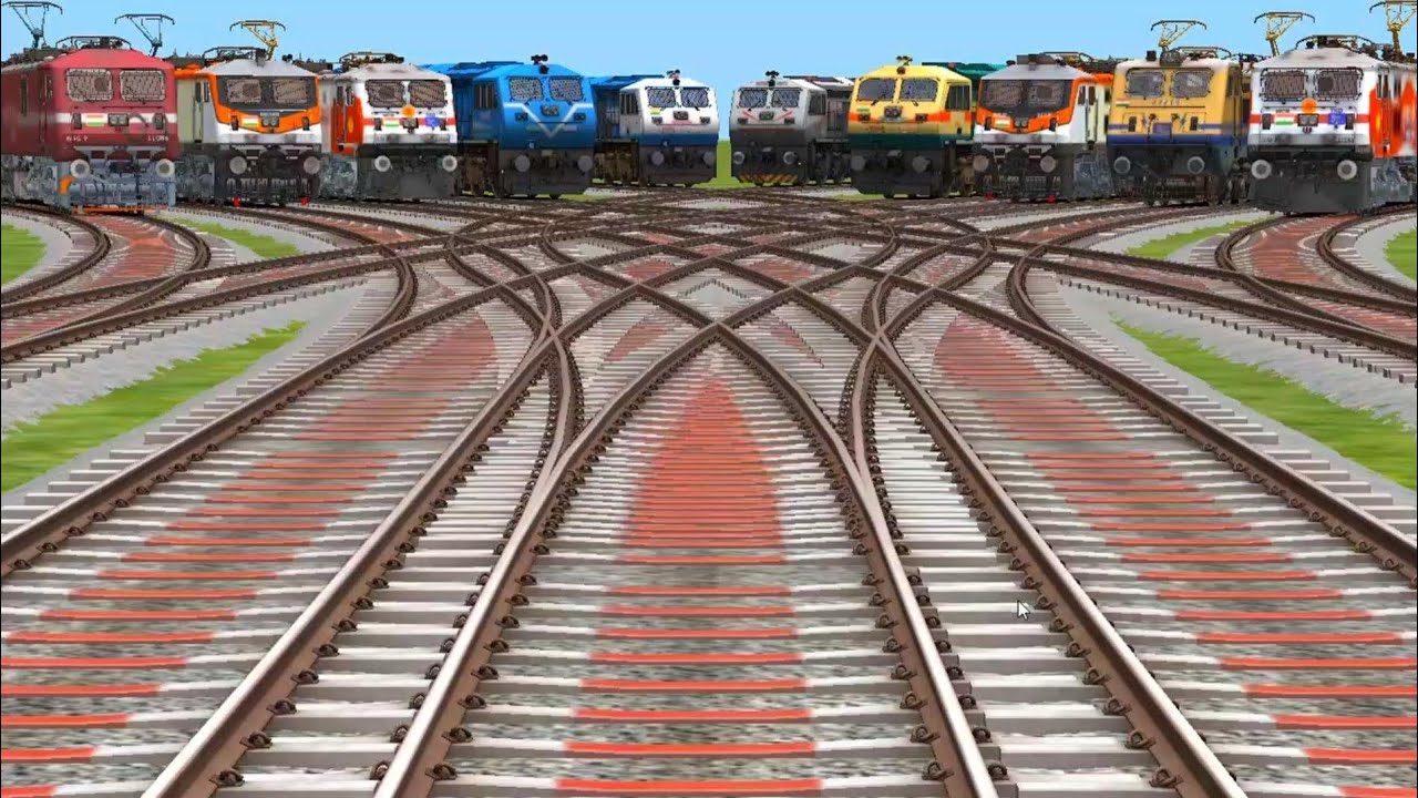 Indian local trains locomotive ground engine super speed metro station ...