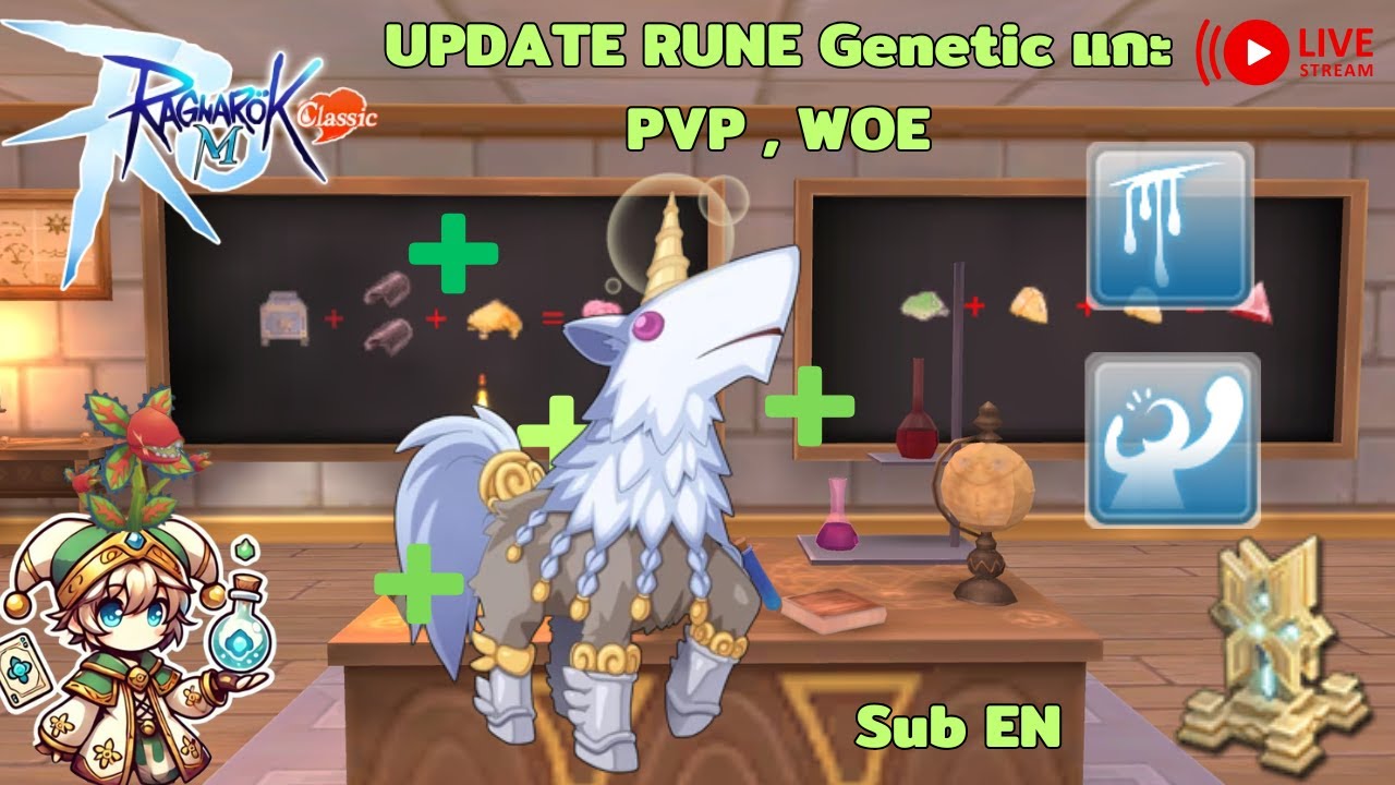 Ragnarok M: Classic UPDATE RUNE Genetic Bayeri PvP อัพเดทรูนสายแกะ Sub ...