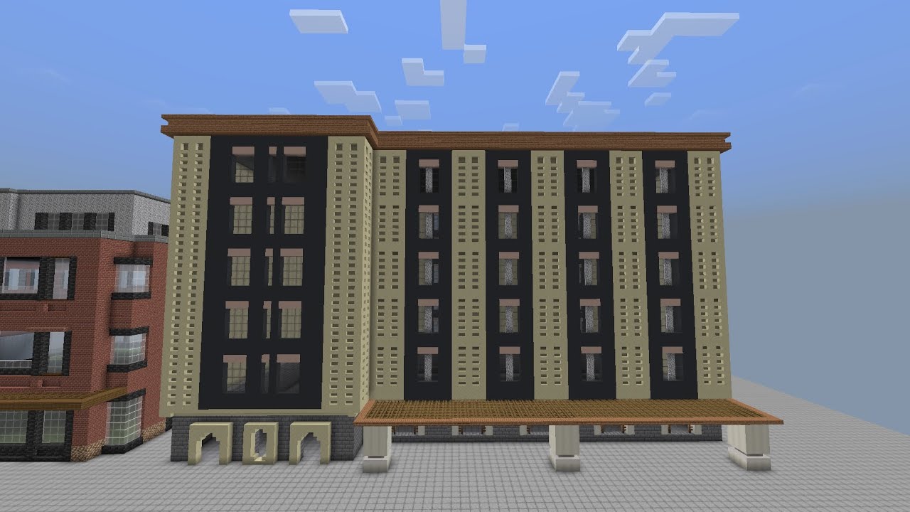 Minecraft Commercial Building Tutorial 567 - YouTube