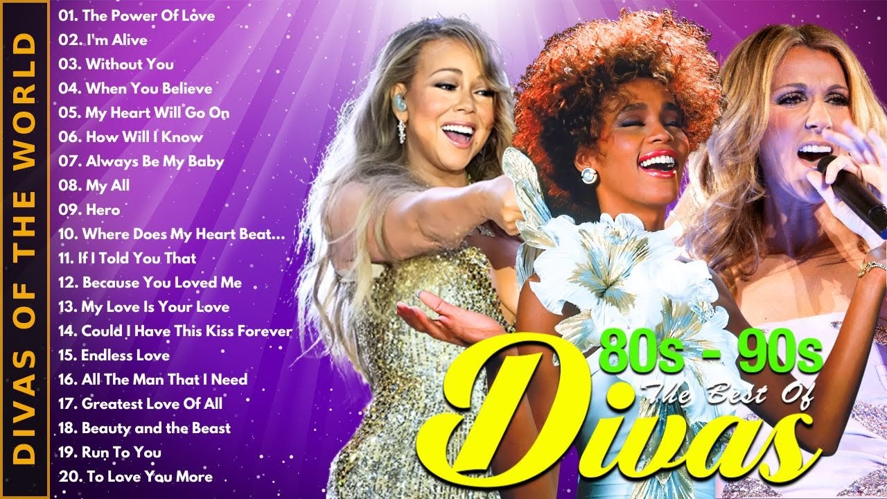 Best Songs of World Divas 2024 - Celine Dion, Whitney Houston, Mariah ...