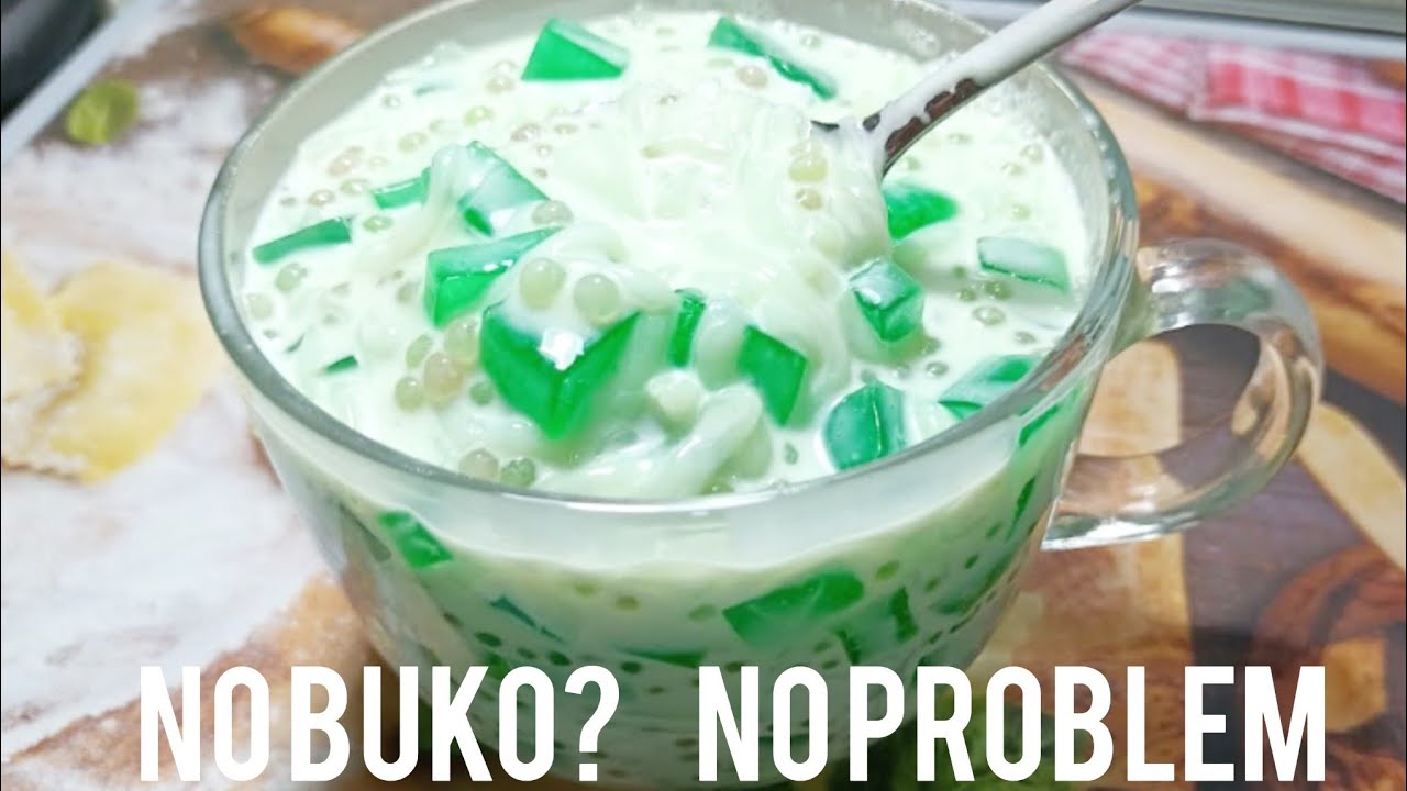 Homemade Dessert for Summer | How to make Buko Pandan without Buko ...