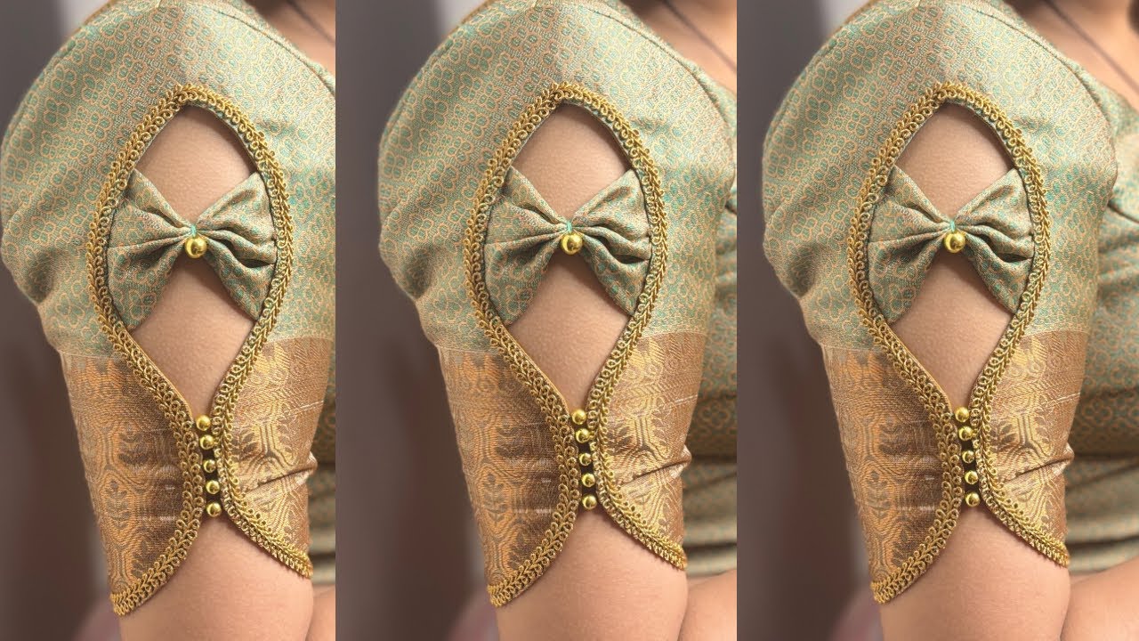 Blouse Sleeve Designs/बाजू का डिजाइन/Baju Ka New Design Cutting ...