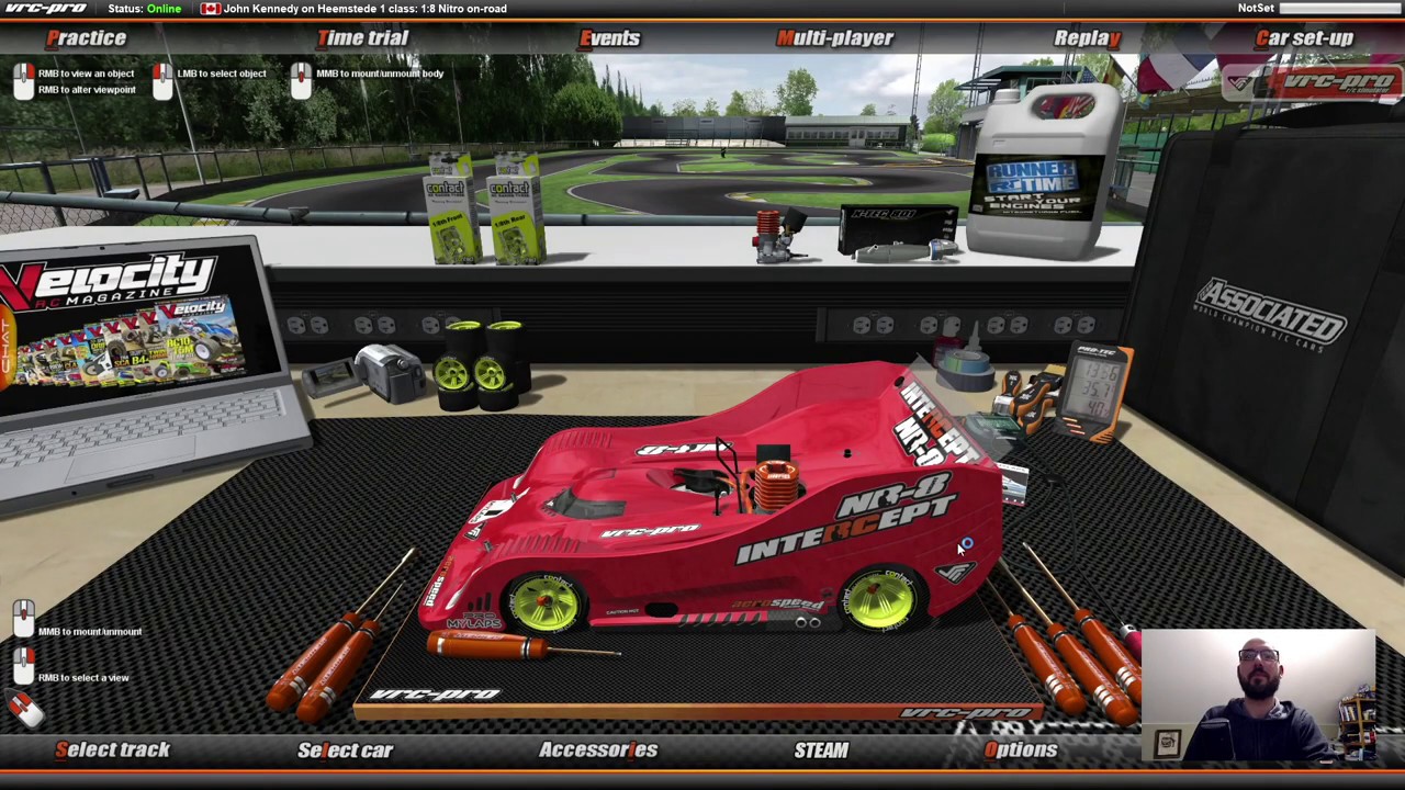 Virtual RC Racing - VRC Pro Nitro 1/8 Onroad Heemstede 1 Track (Qual 2 ...