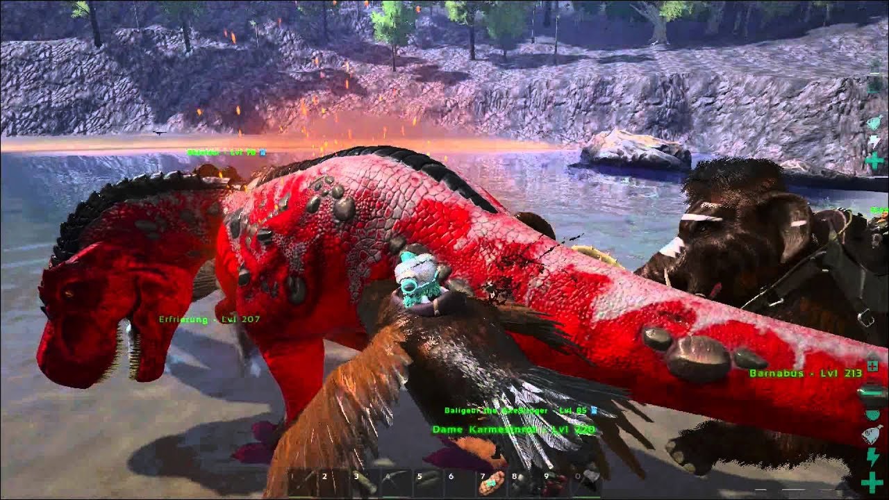 ARK: Survival Evolved Online #53 - Đánh Hội Đồng Khủng Long T-Rex Alpha ...