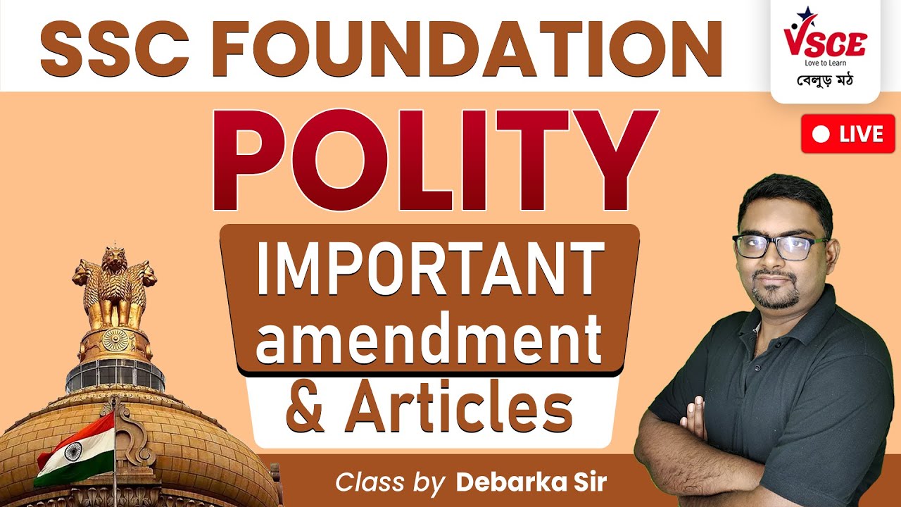 Important Articles and Amendments of Indian Constitution | Polity SSC ...