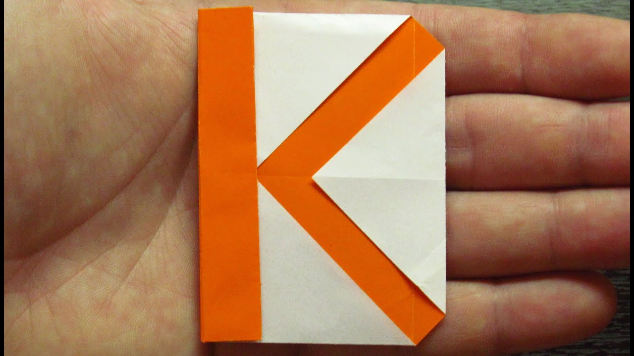 Como hacer manualidades de papel | ABECEDARIO DE PAPEL Letra K - YouTube