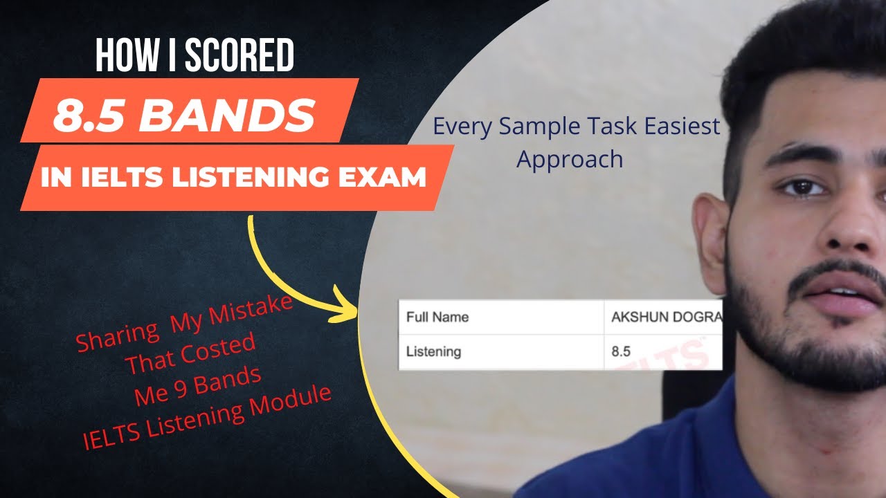 How I Scored 8.5 Bands In IELTS Listening Exam | Explaining Every Task ...