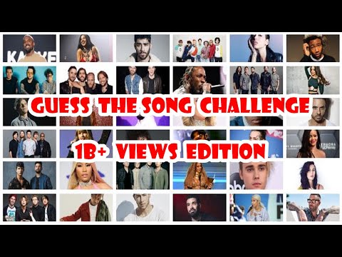 Guess The Song Challenge (1Billion+ views Edition) | XL Music Quiz #1 ...