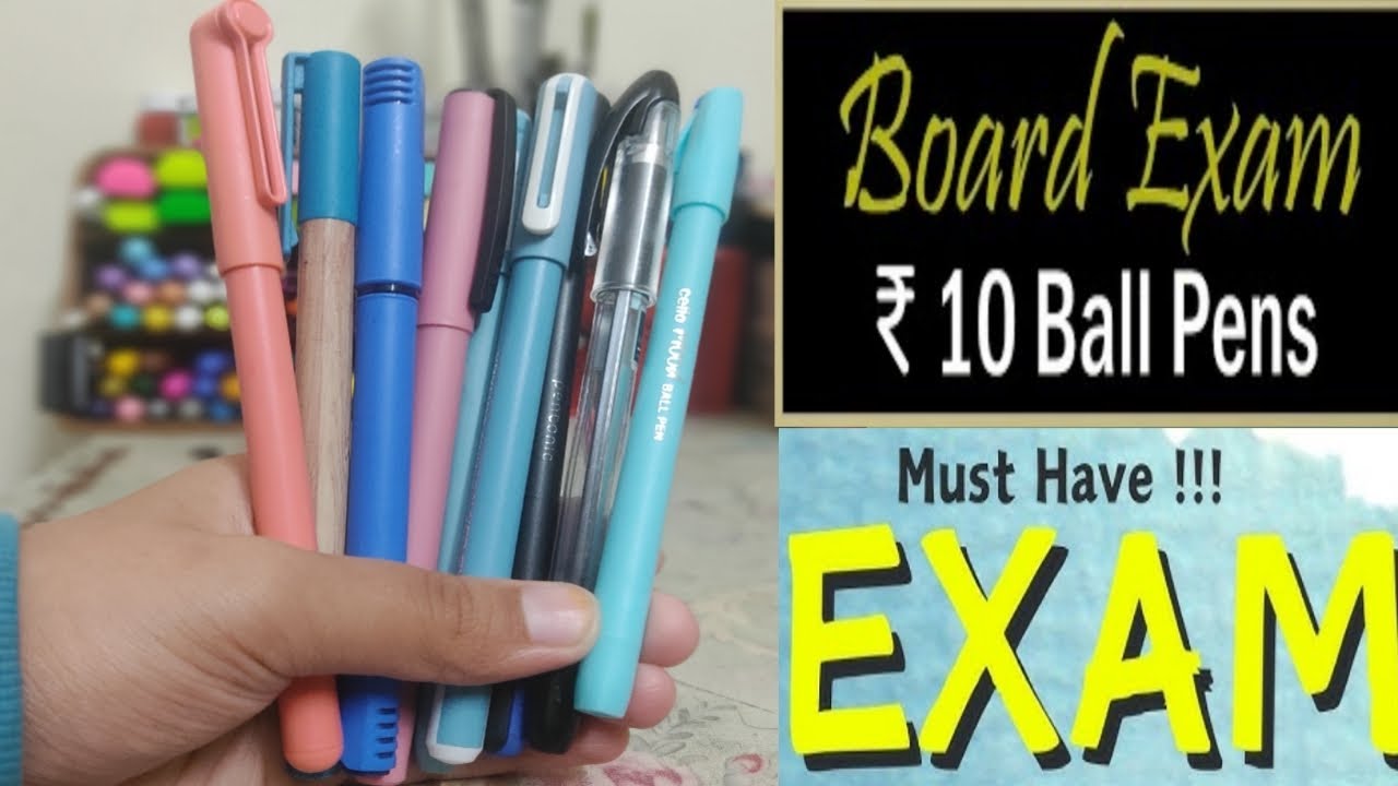 Best Ball Pens For Board Exam and Notes-Taking Under 10 Rs || Best ball ...