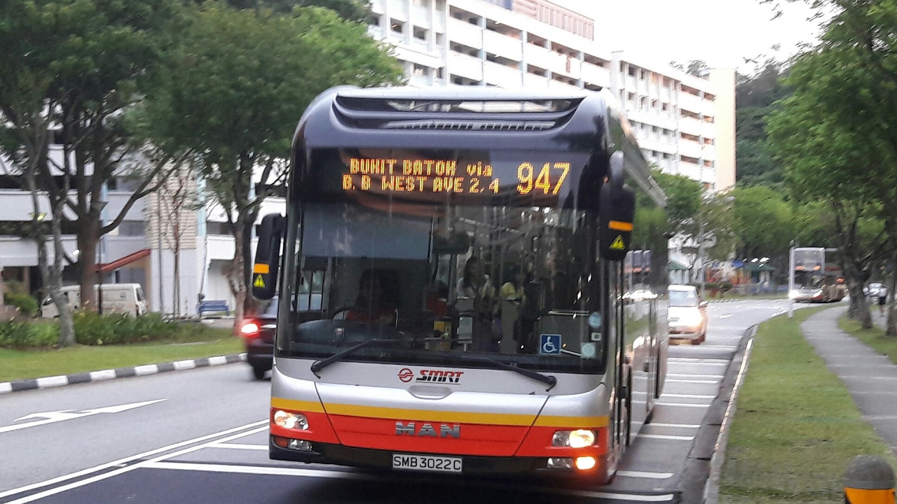 SMRT Bus Service 947 ride, SMB3034T (100th video) - YouTube