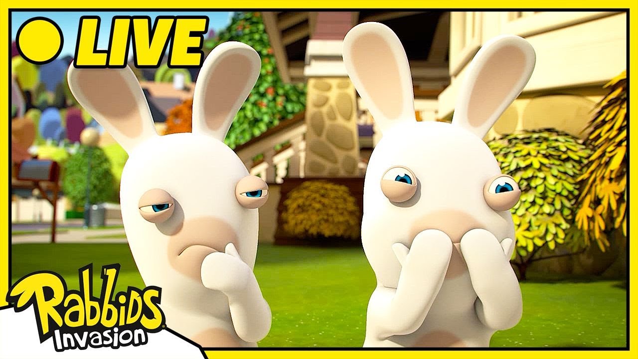 [LIVE 🔴] The Rabbids invade the neighborhood | Rabbids Invasion ...