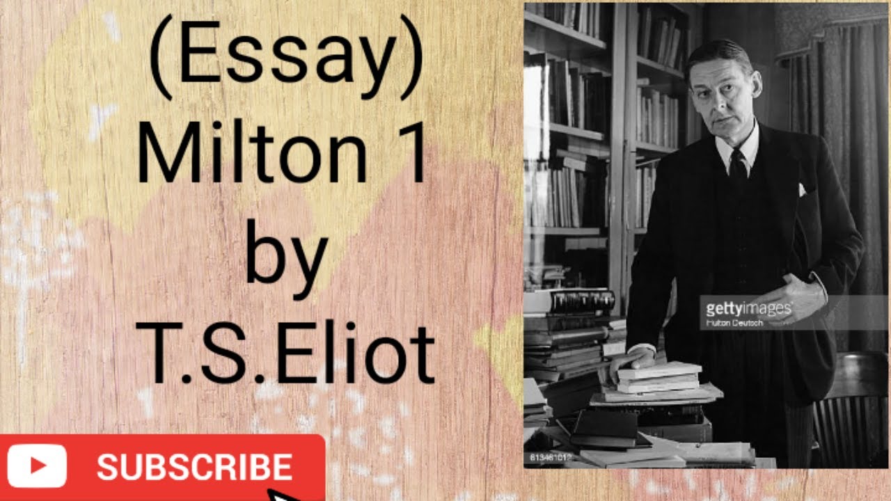 MILTON 1 by T S ELIOT - YouTube
