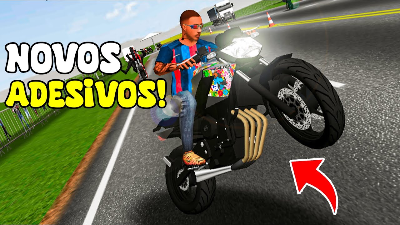 NOVA ATUALIZAÇÃO do MOTO WHEELIE 3D, AGORA com ADESIVOS PERSONALIZADOS ...
