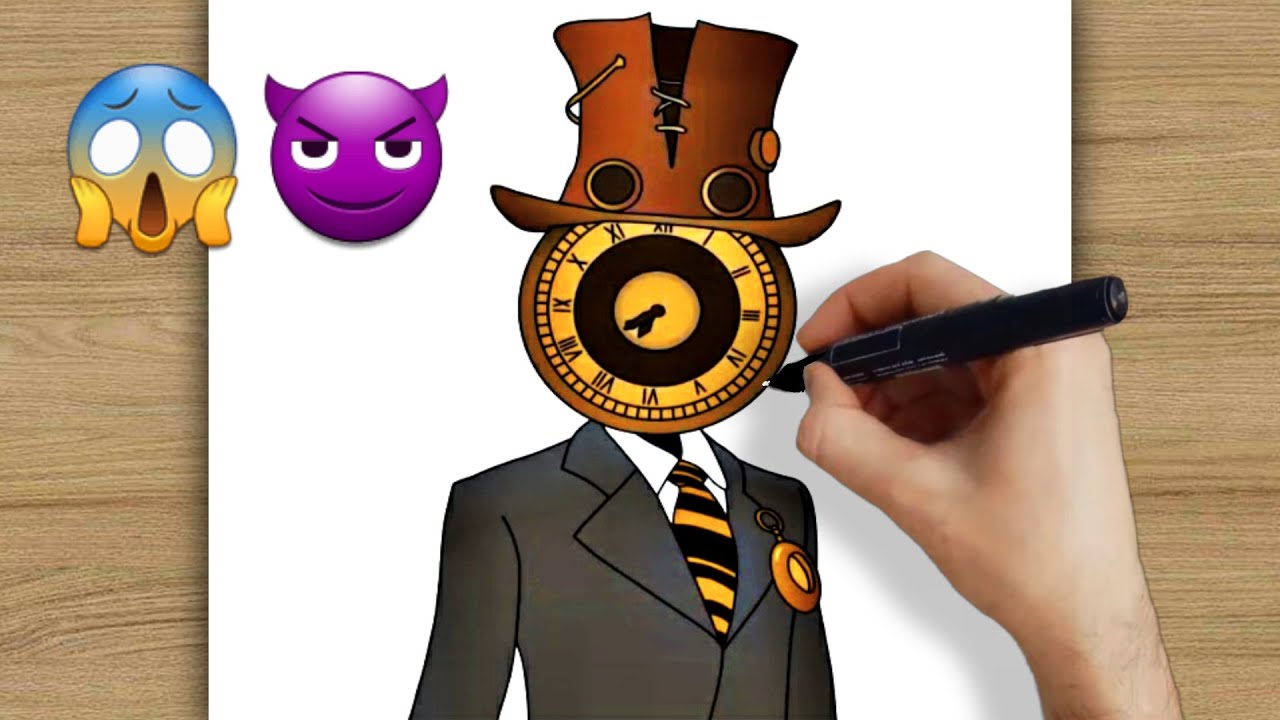 How to Draw Clock Man - multiverse skibidi toilet - Drawing Easy Step ...