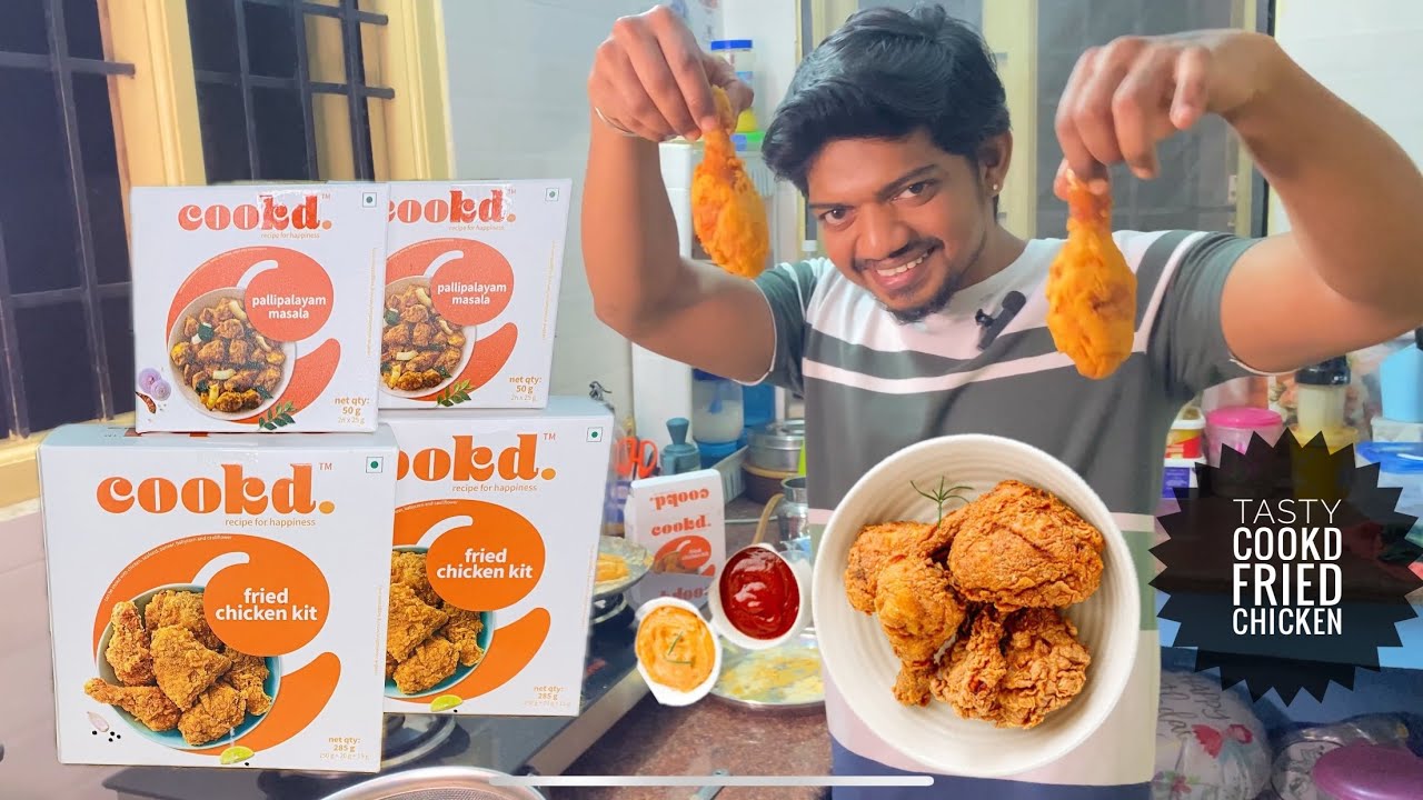 Cookd Fried Chicken Within 20mints | just 99rs fried chicken kit ...