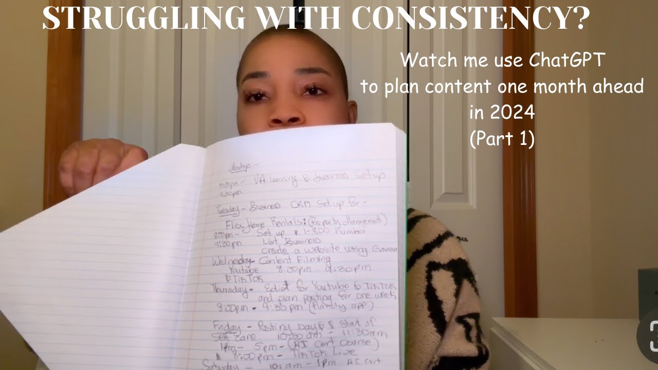 Struggling With Inconsistency? Watch me use #ChatGPT to plan content ...