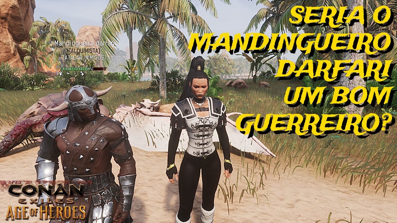 Conan exiles, analisando mandingueiro darfari - YouTube