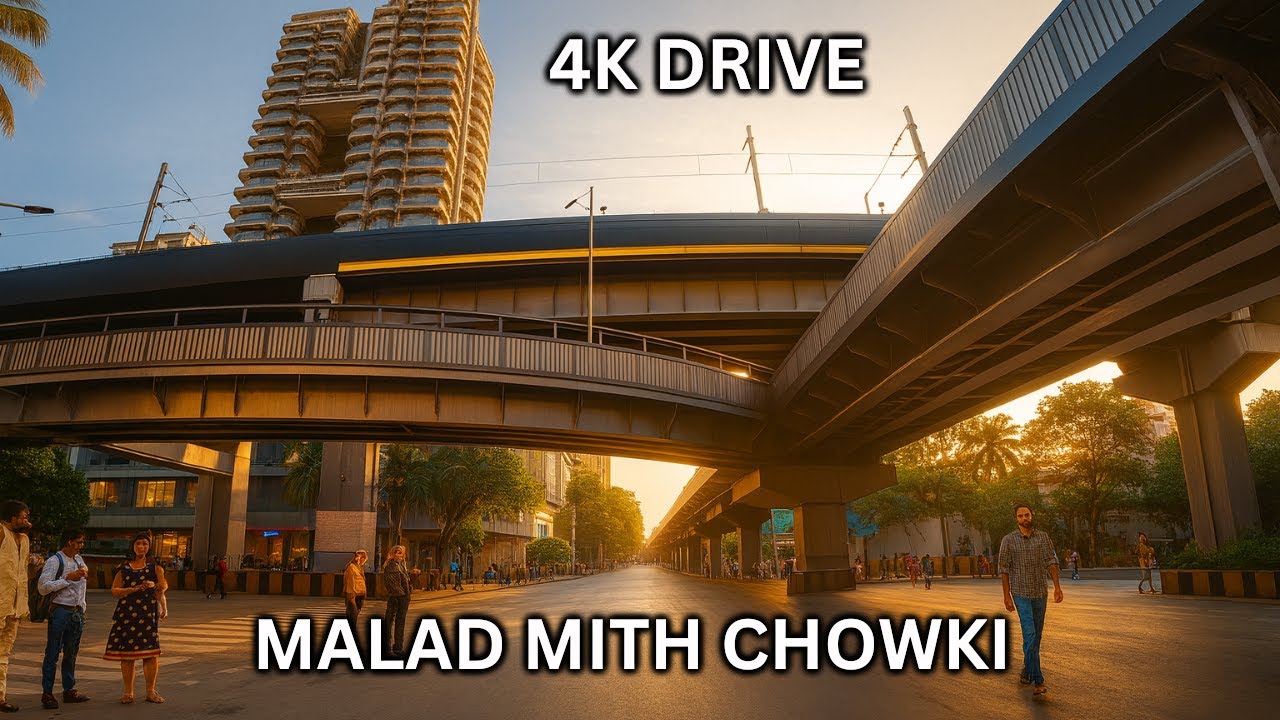 Malad West - MithChowki to Marve Road | Mumbai Explores | 4K Drive ...