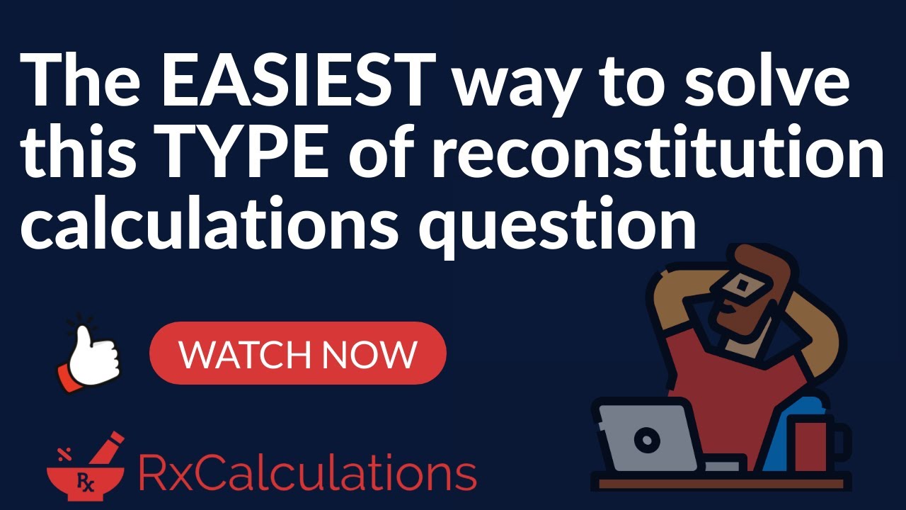 Pharmaceutical Calculations | Easiest Way to Solve This Reconstitution ...