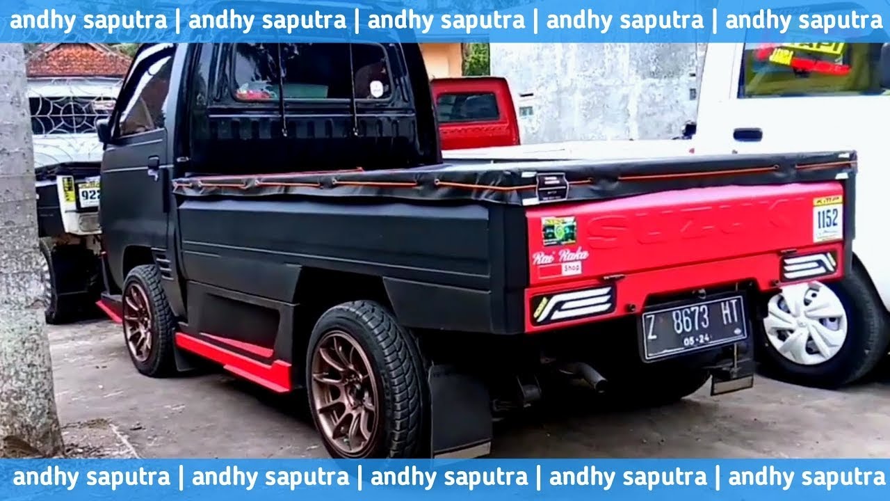 PICK UP MODIFIKASI SUZUKI CARRY BLACK SIMPEL - YouTube