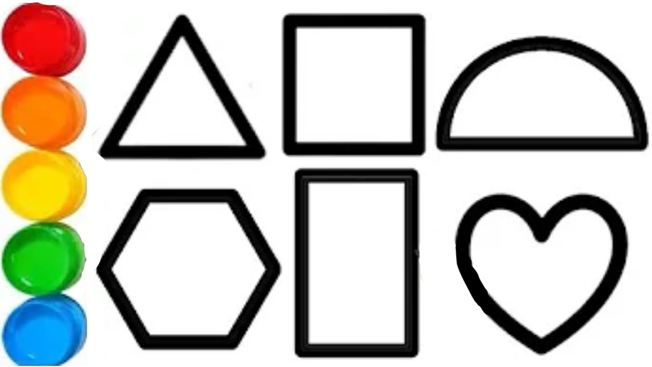 Super Simple Shapes Drawing,Colors for Kids|Toddler Learning videos,2d ...