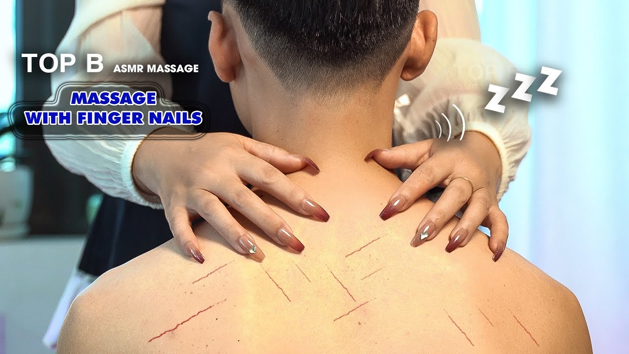 ASMR Massage | Head and neck massage with Finger Nails — The scratching ...