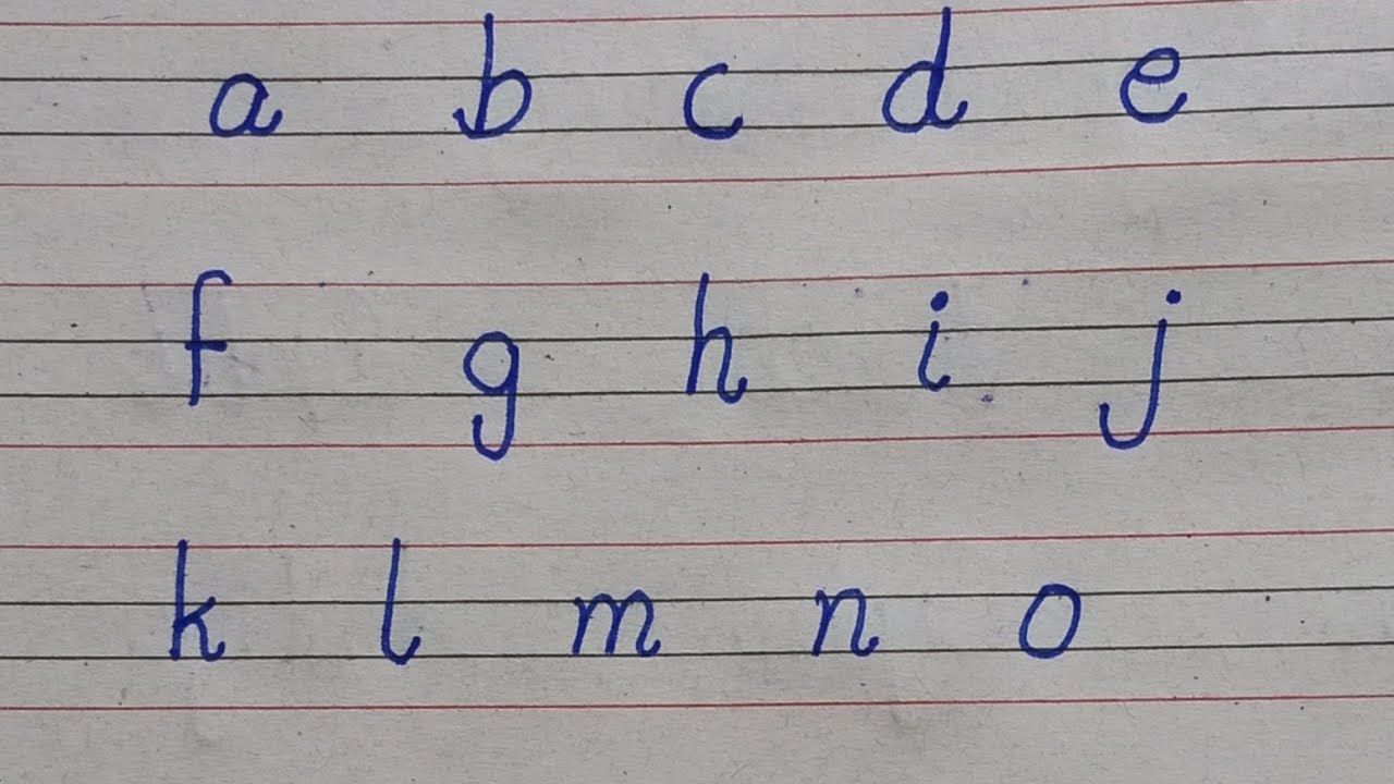 Small Alphabet abc writing| How to Write Small letters - YouTube