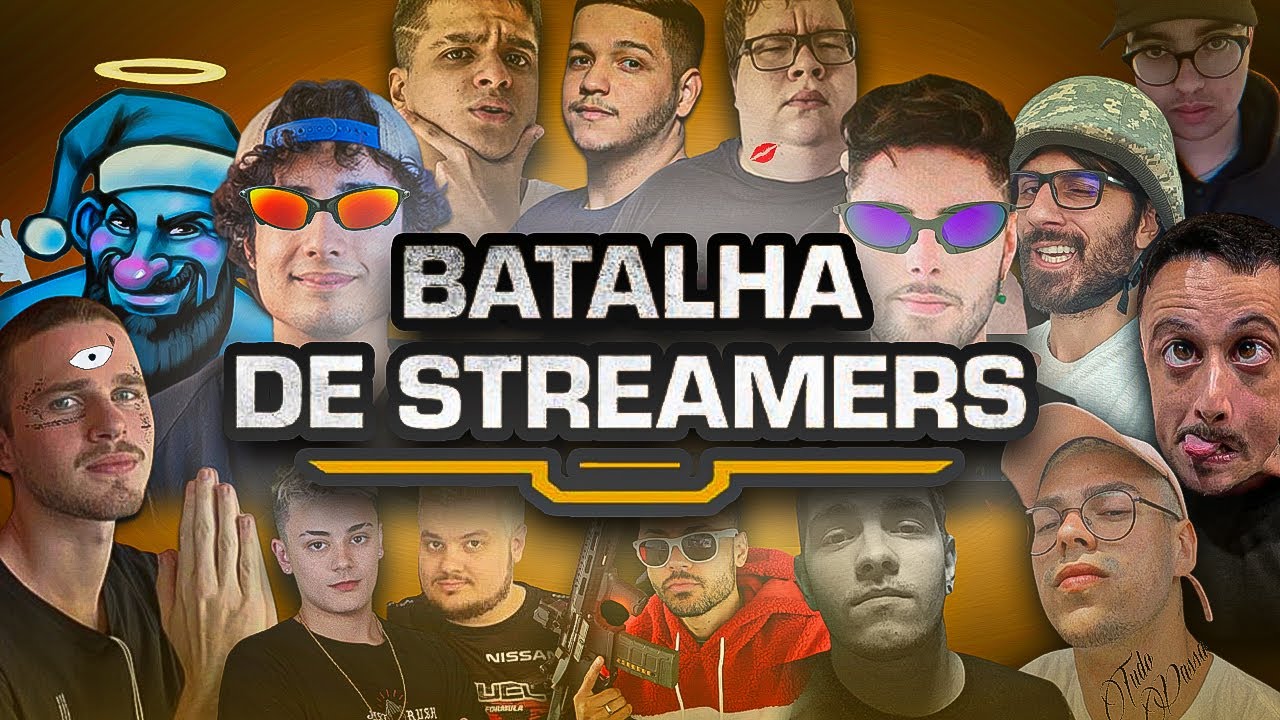 MELHORES MOMENTOS BATALHA DE STREAMERS EM LOBBY PERSONALIZADO, TUDO QUE ...
