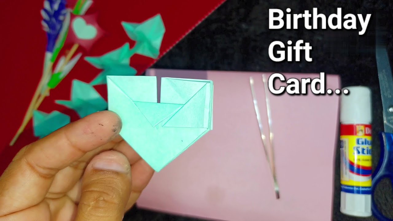 DIY Paper Birthday Gift Card For Friends Making...🎁💌||Easy Paper Craft ...