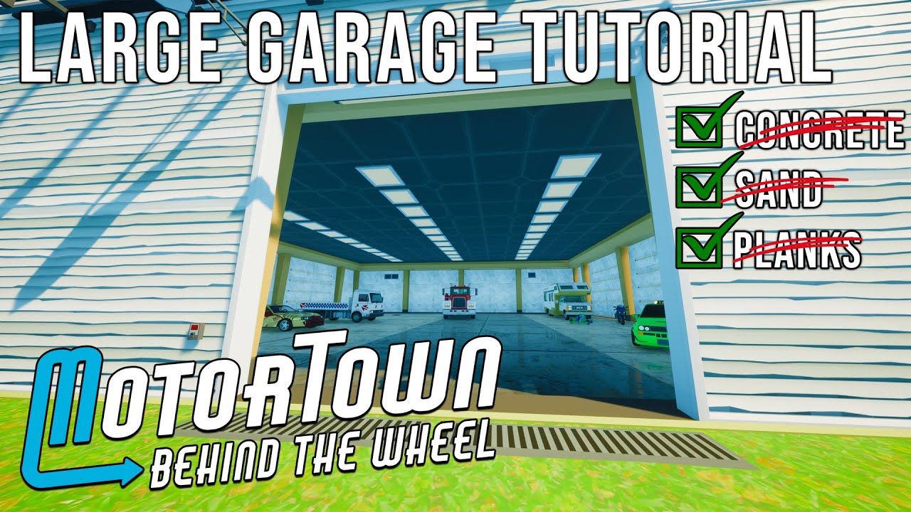 Motor Town: How to Build the LARGE GARAGE (Step-by-Step Guide) - YouTube